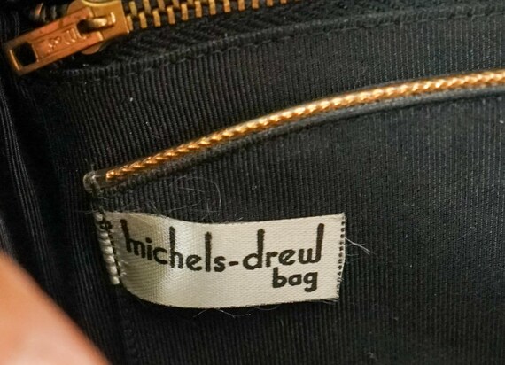 Vintage Michels Drew Leather Envelope Bag/ 1960s-70s … - Gem