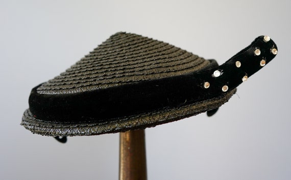 Vintage Straw Half Hat, Vintage Hat, 1950s-60s Hat, V… - Gem