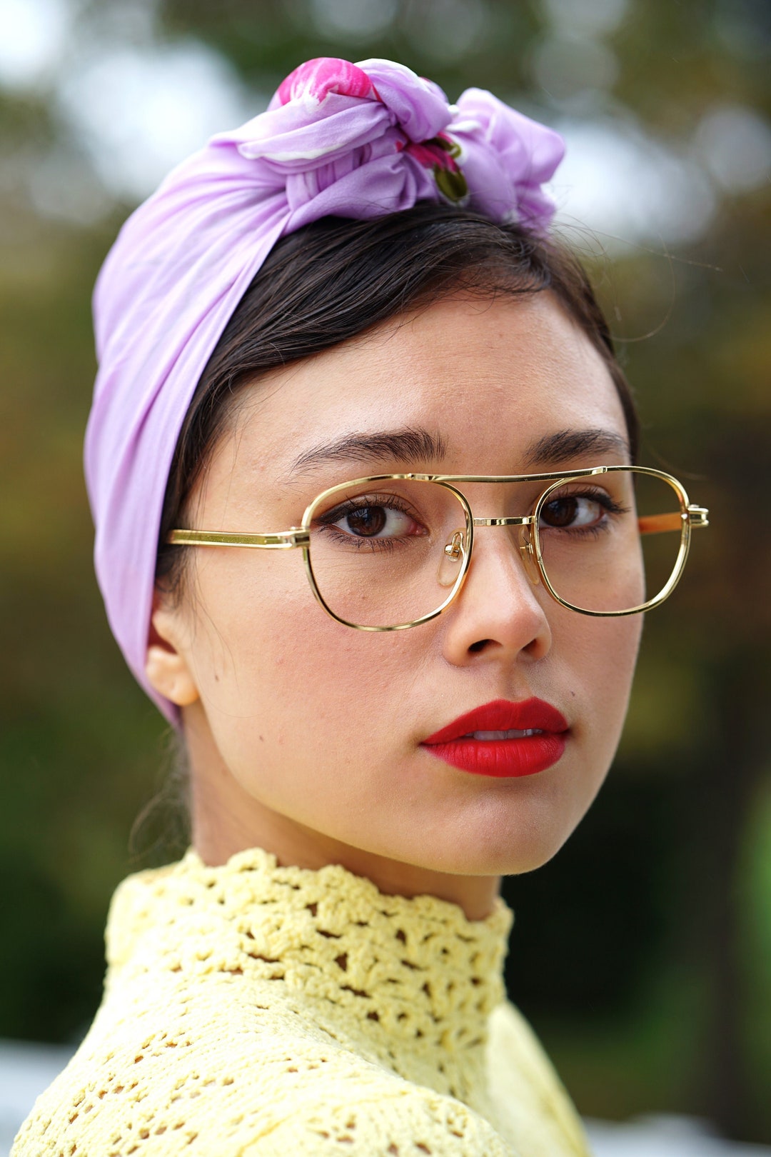 Vintage Eyeglasses 1970's Frames Aviator Retro Style Glasses Made in ...