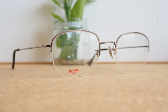 Vintage Eyeglasses 1970s wire rim Frames Made In USA … - Gem