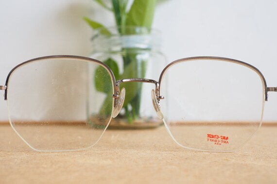 Vintage Eyeglasses 1970s wire rim Frames Made In USA … - Gem