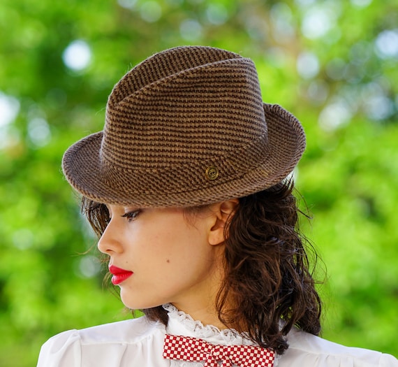 Vintage Park Royal Tweed Fedora Hat, Vintage Hat, 196… - Gem