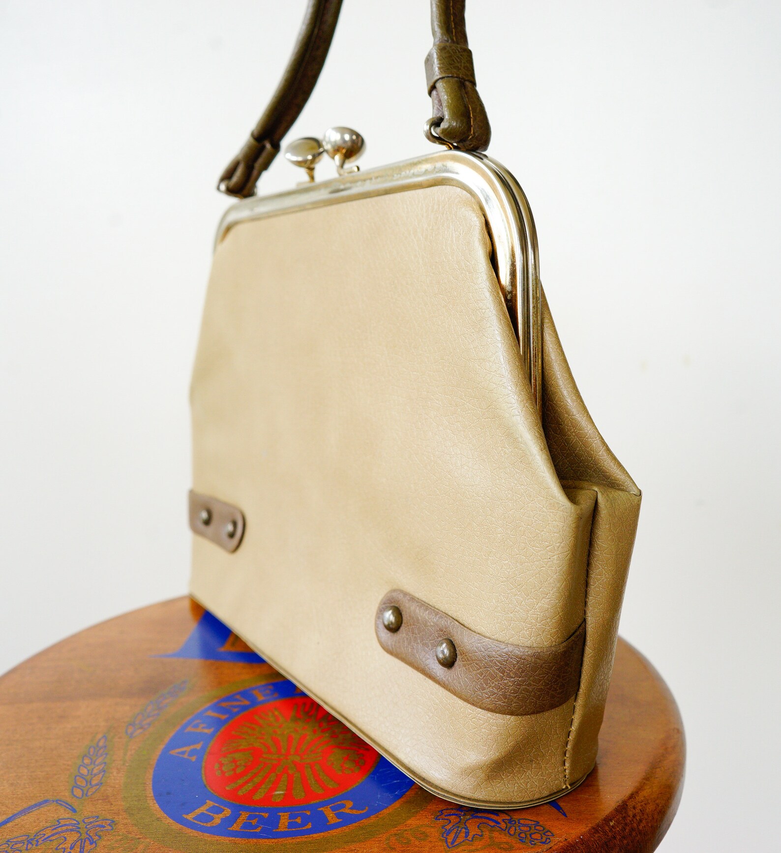 Vintage Faux Leather Purse/ 1950s Purse/ 60s Bag/ Vintage - Etsy