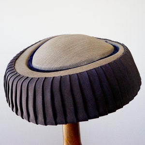 Vintage Mini Cartwheel Hat, Tilt Hat, Saucer Hat, 1940s-50s Hat ...