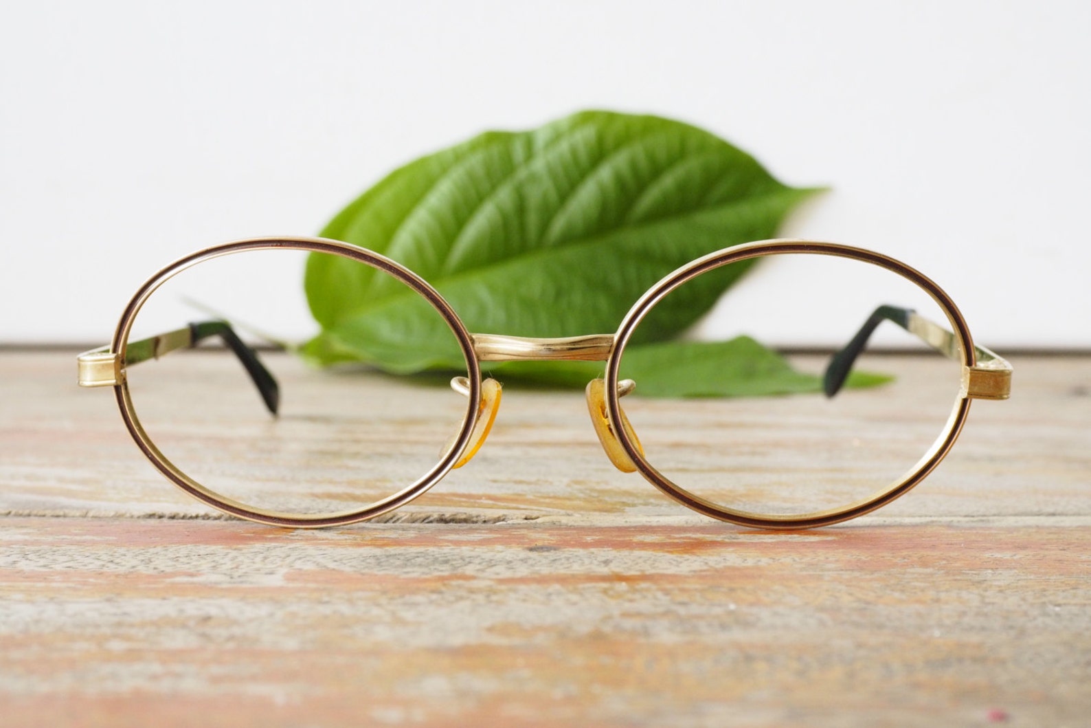 Vintage Eyeglass 1960s Oval Shaped All Metal Wire Rim Etsy