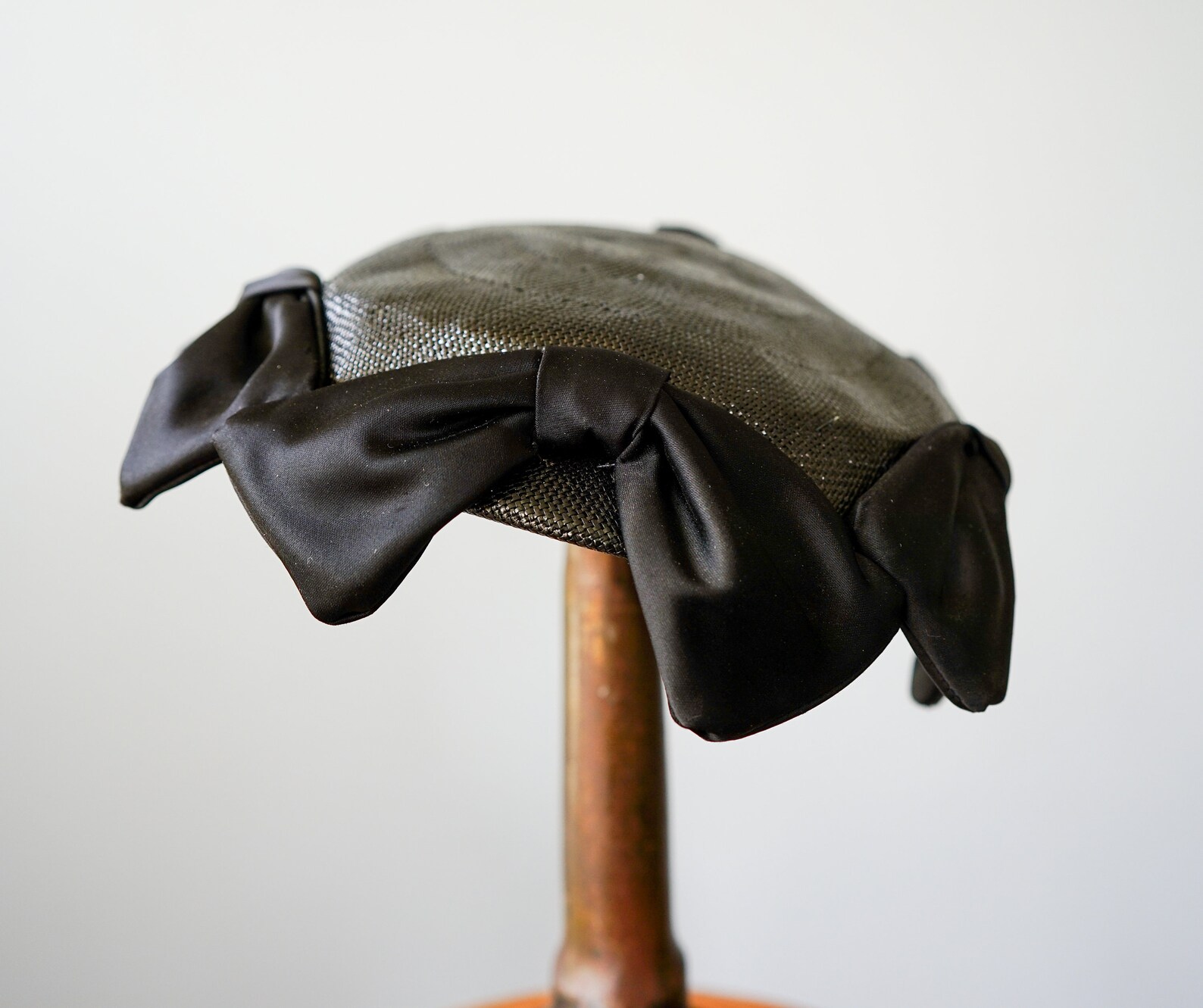 Vintage Straw Half Hat With Bow Vintage Hat 1950s-60s Hat - Etsy