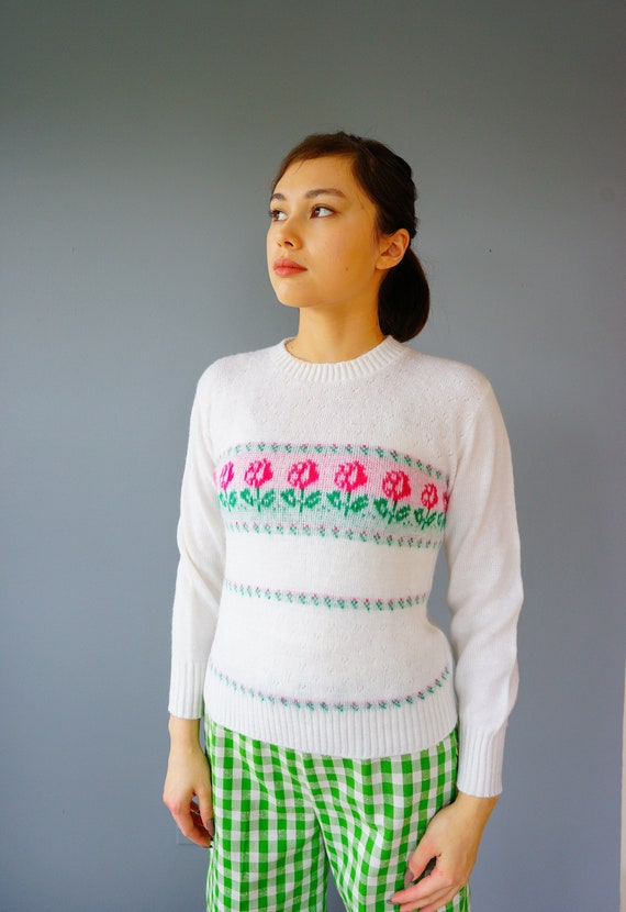 vintage retro knit sweater - Gem