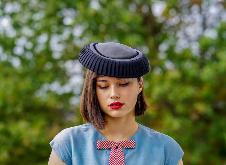 Vintage Mini Cartwheel Hat Tilt Hat Saucer Hat 1940s-50s | Etsy