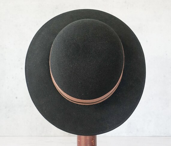 Vintage Wool Felt Wide Brim Garbo Hat, 1980s Hat, Wom… - Gem