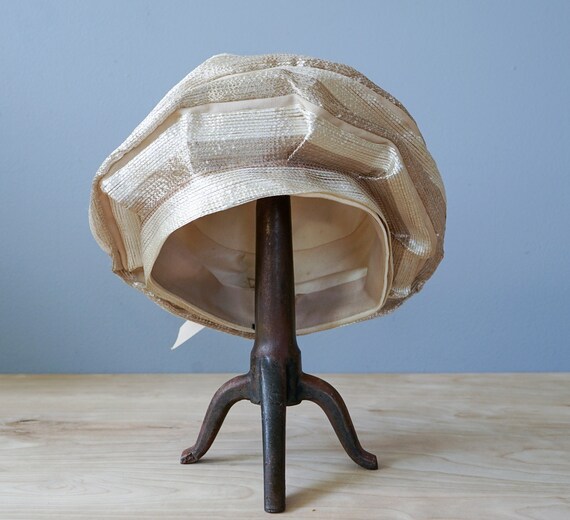 Vintage 1940s Straw Tam Beret Hat, Tilt Hat, 1940s-5… - Gem