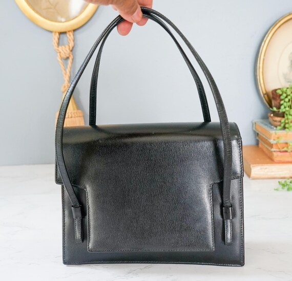 Vintage Michels Drew Leather Envelope Bag/ 1960s-70s … - Gem