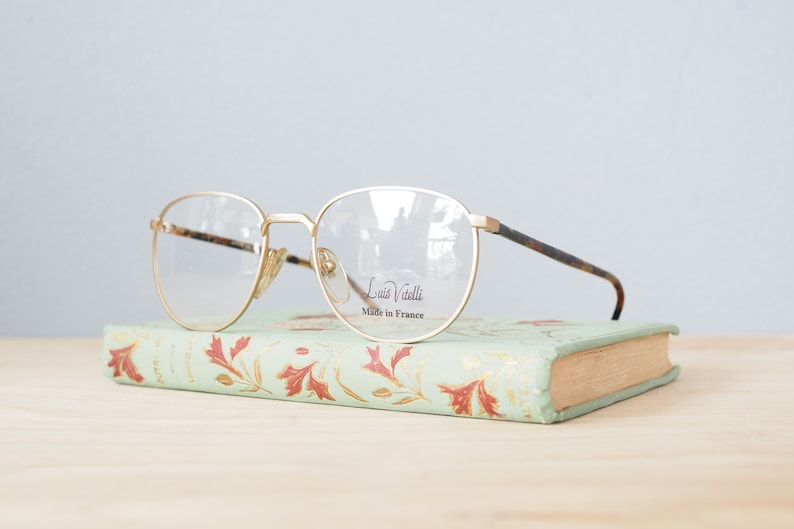 Vintage Eyeglasses 1990s/glasses/new Old Stock/wire Rim 90s Frames Gold ...