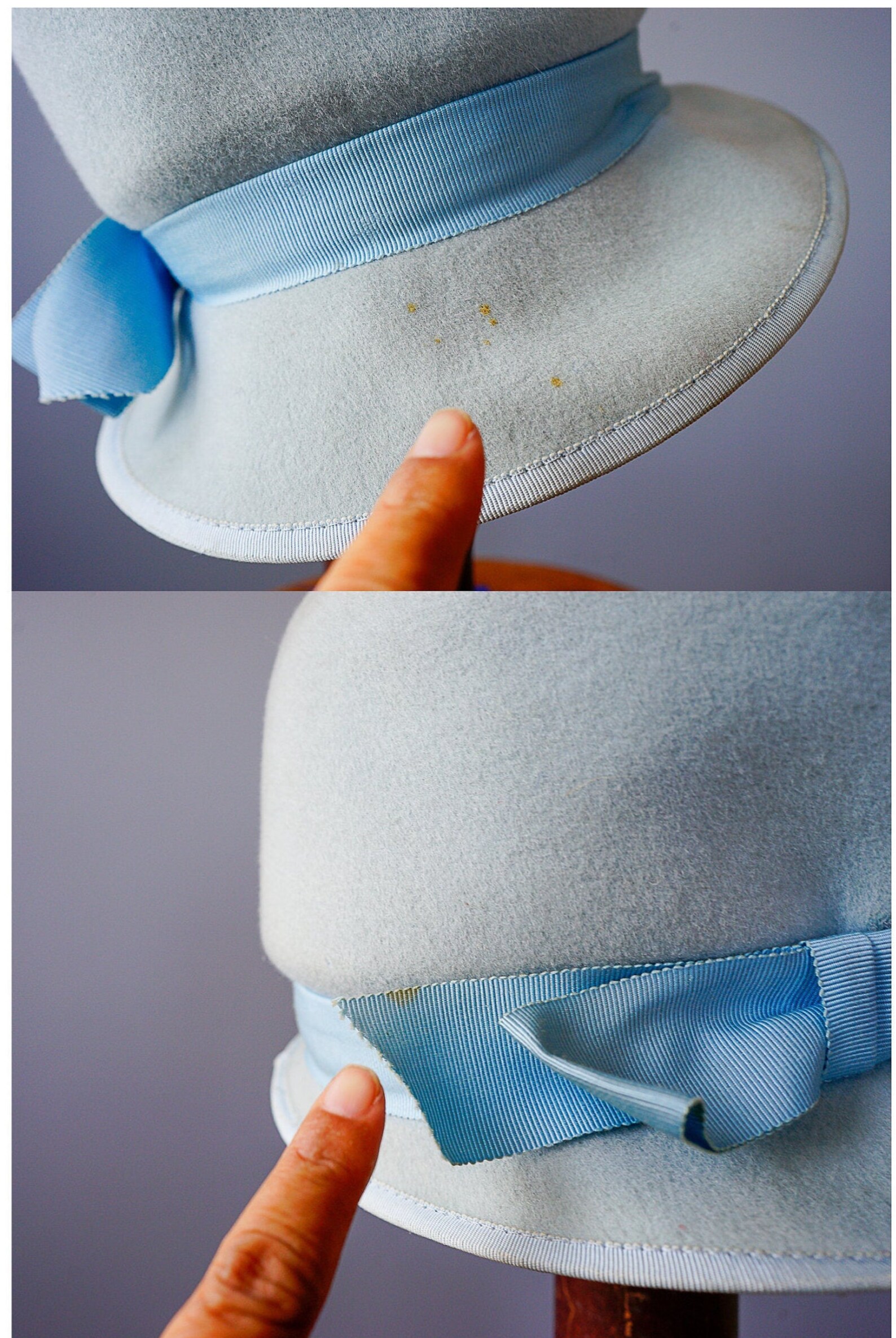 Vintage Wool Felt Cloche Hat Henry Pollak, Bucket Hat, 1960s Hat ...