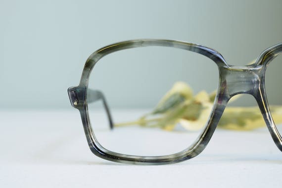 Vintage Eyeglass 1970s Square Glasses Unisex Oversize… - Gem