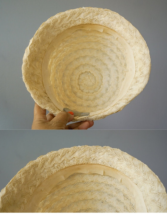 Vintage Straw Bucket Hat, Cloche Hat, 1950s-60s Hat, … - Gem