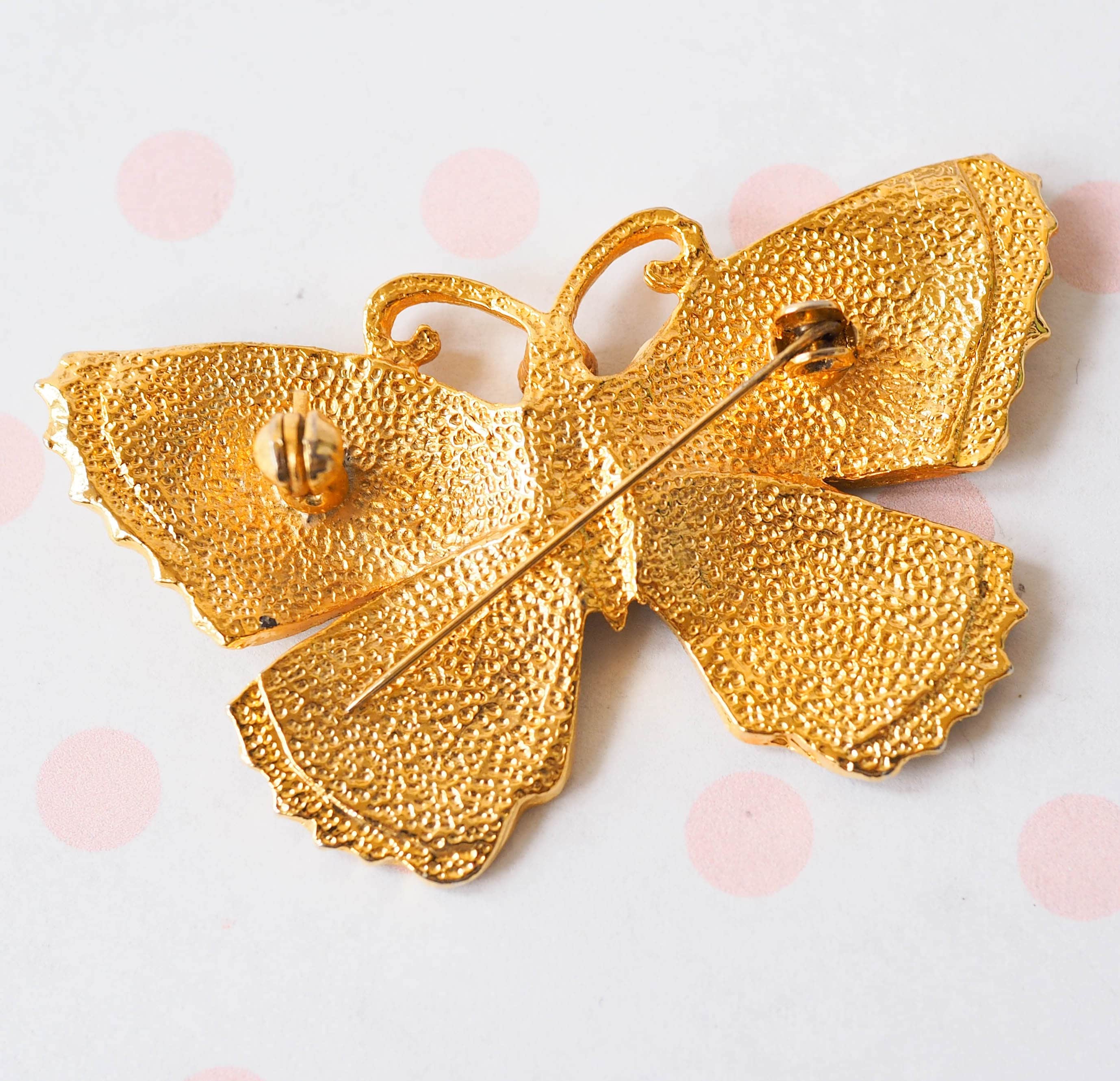 Vintage Enamel Butterfly Brooch Enamel Pin Butterfly | Etsy