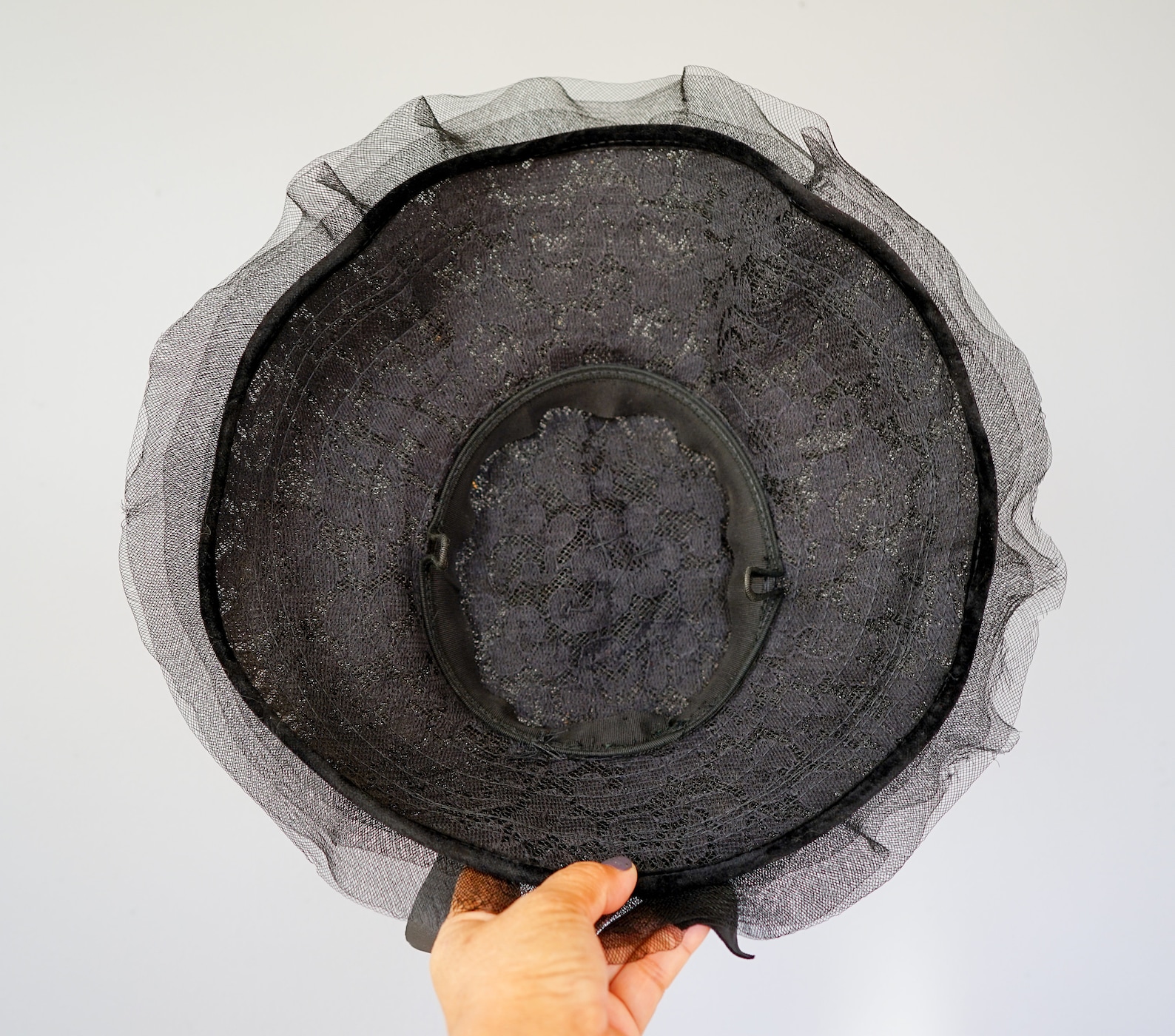 Vintage Ruffle Cartwheel Hat Vintage Tilt Hat 1940s-50s Hat - Etsy