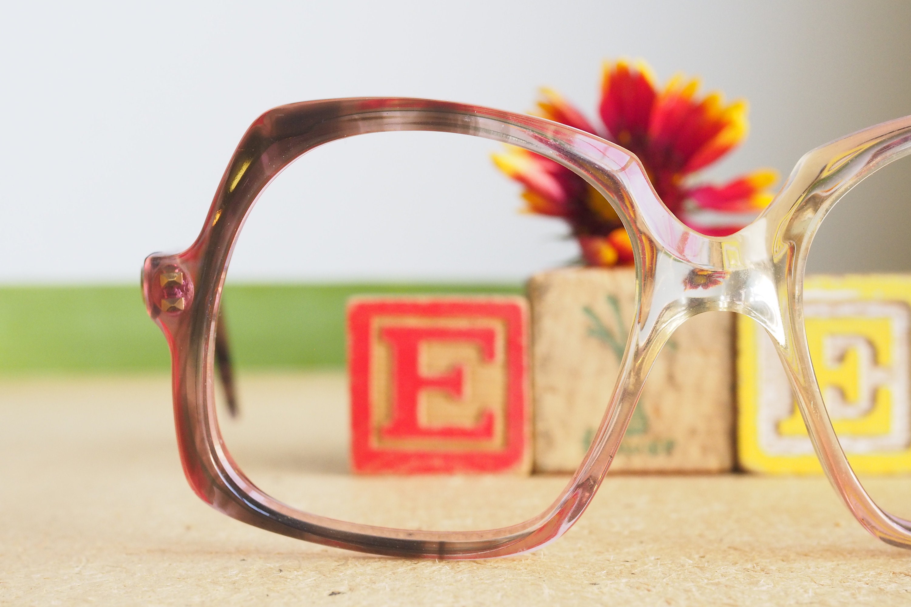 Vintage Eyeglasses 1970s/glasses/designer/glasses/frames Retro Disco ...