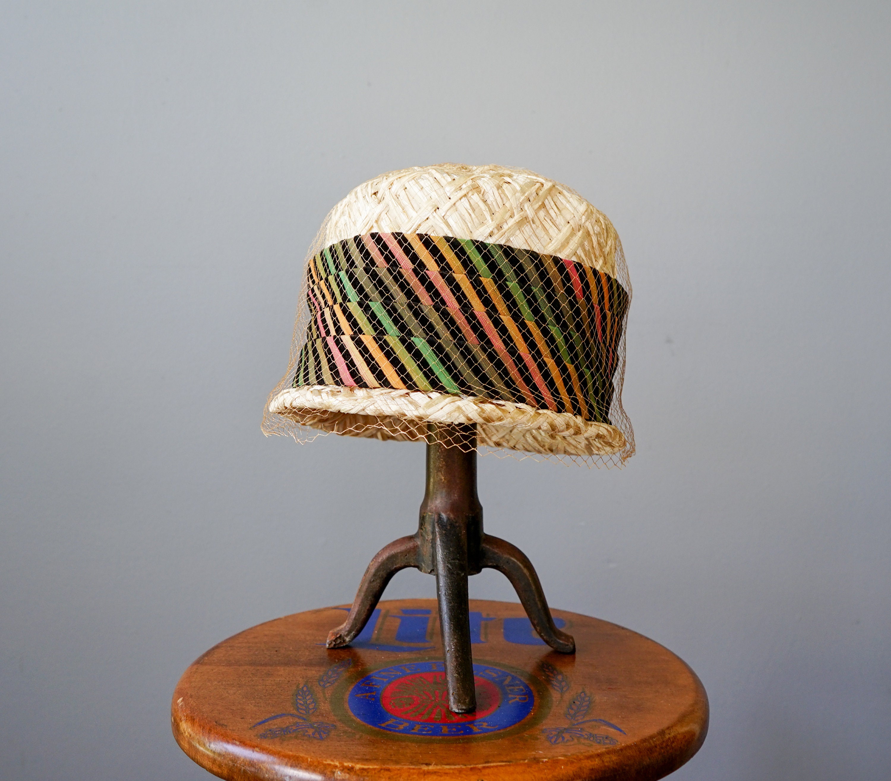 Vintage Straw Bucket Hat Cloche Hat 1950s-60s Hat Vintage | Etsy