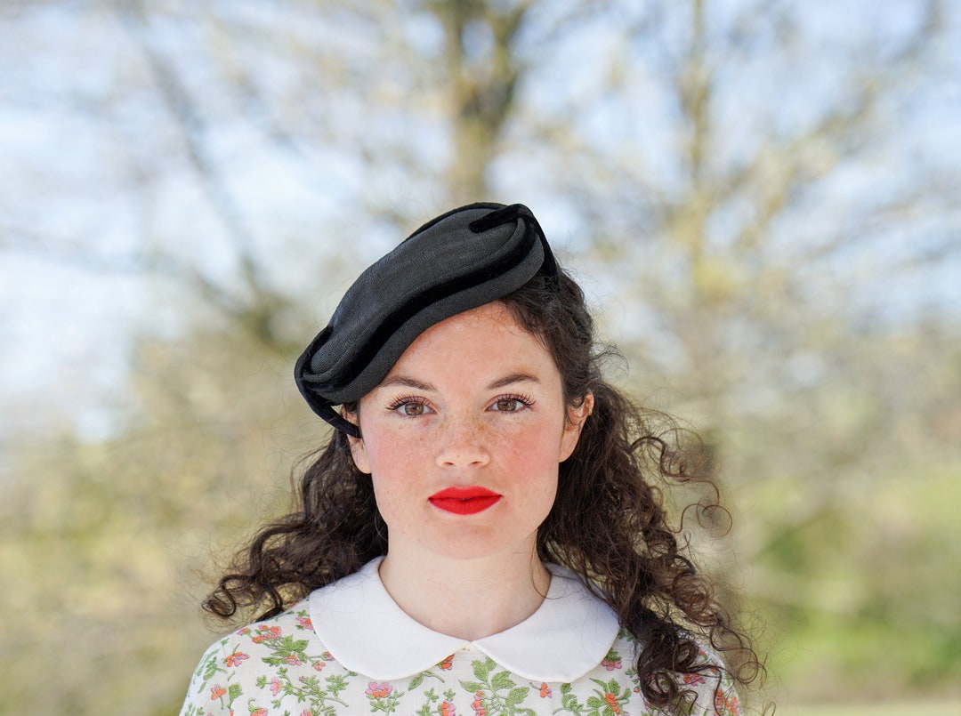 Vintage Half Hat, 1950s Women Hat, Cocktail Hat, Vintage Hat, Vintage ...