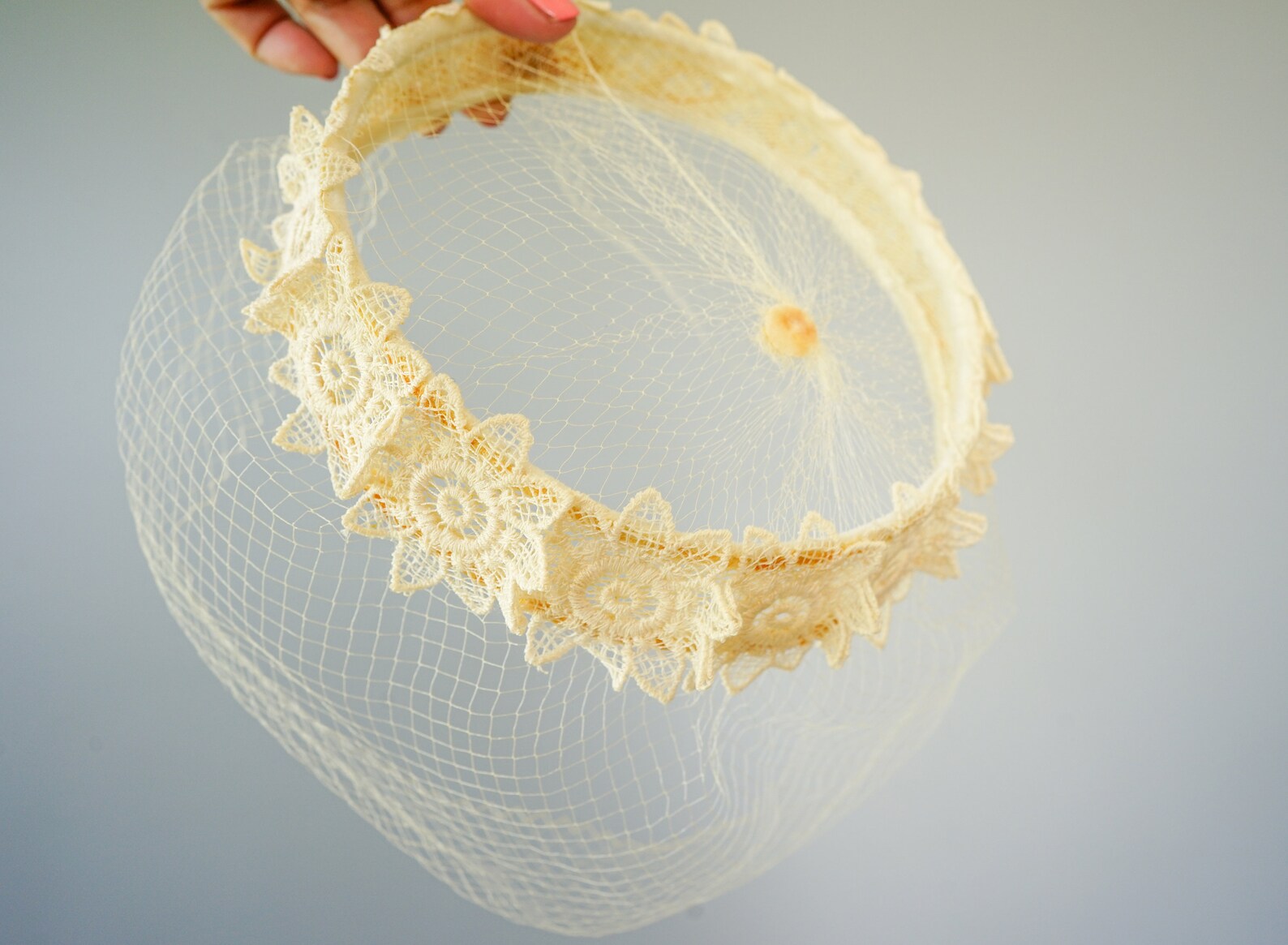 Vintage Floral Lace Whimsy Hat With Hat Box 1950s Hat | Etsy