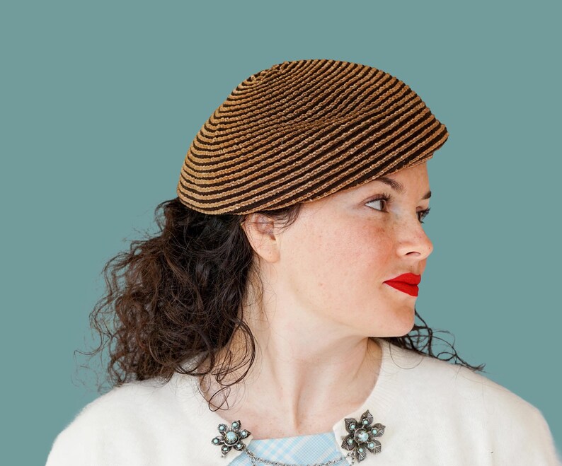 Vintage Velvet Beret: 1950s-1960s Women Retro Midcentury Hat Fall ...