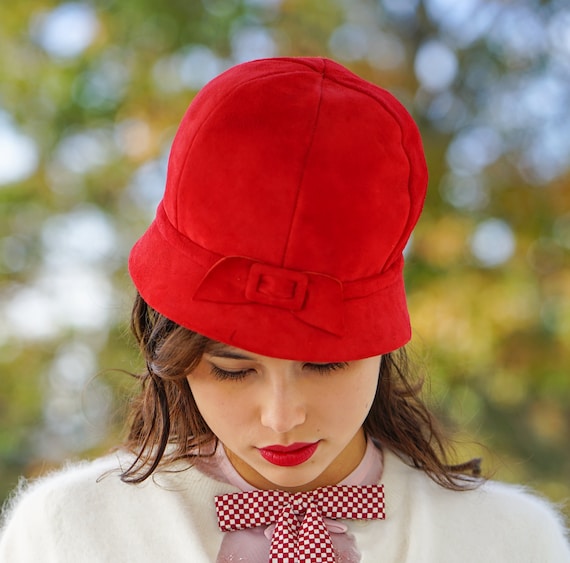 Vintage Cloche Hat, Vintage Mod Hat, Bucket Hat, 1960… - Gem