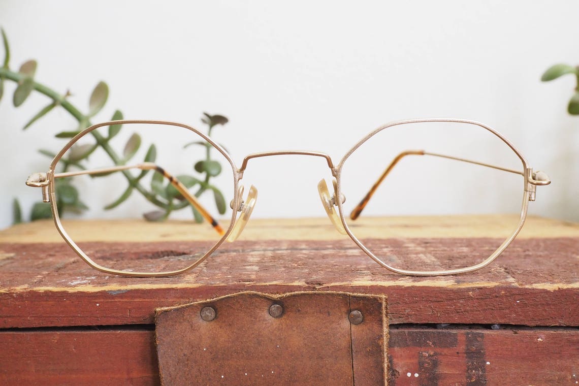 Vintage Eyeglass 1990's Wire Rim Glasses New Old Stock - Etsy