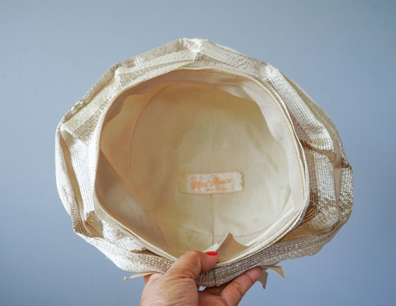 Vintage 1940s Straw Tam Beret Hat, Tilt Hat, 1940s-5… - Gem