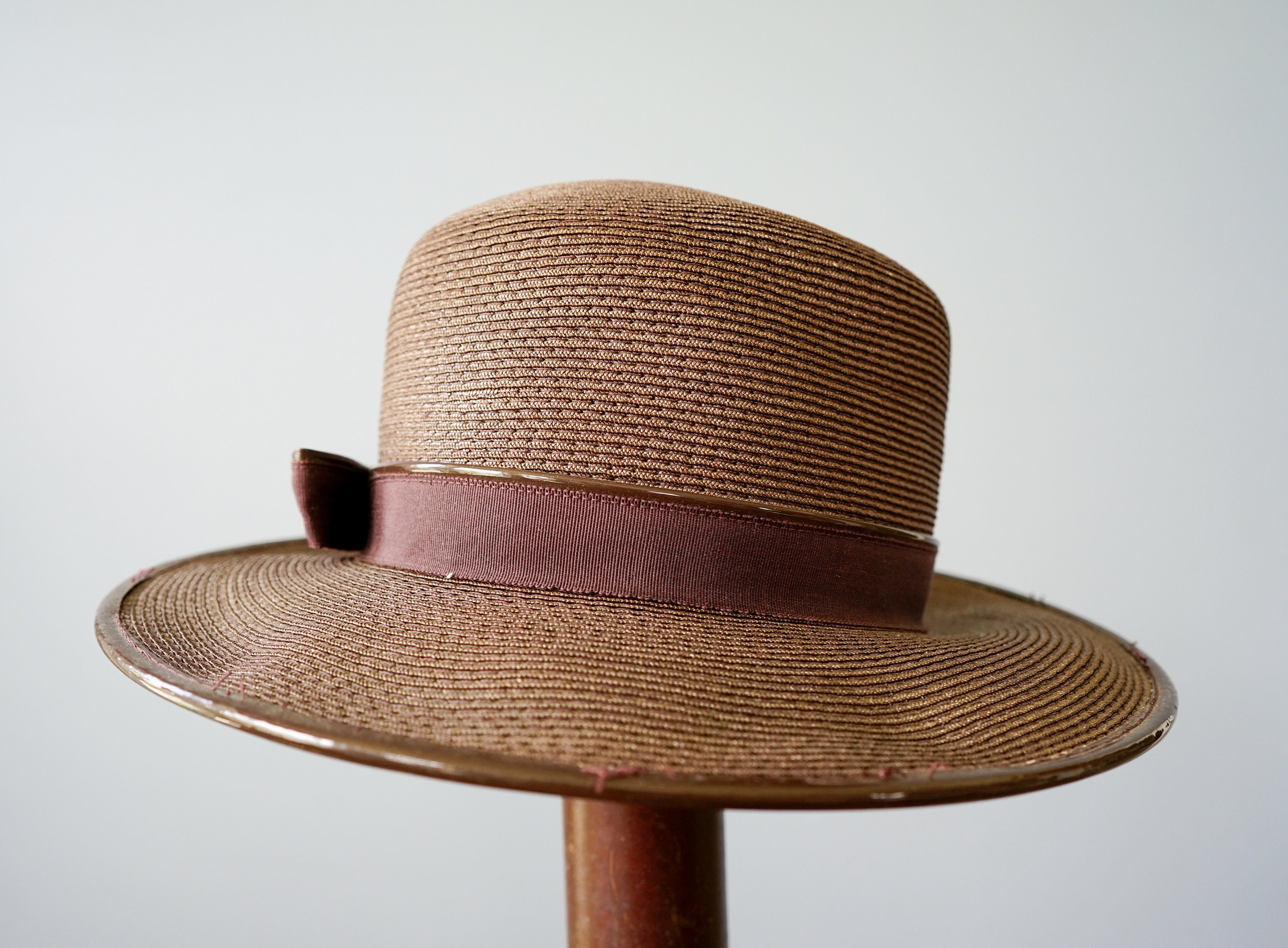 Vintage Straw Boater Hat 1960s Hat Vintage Hat Vintage | Etsy