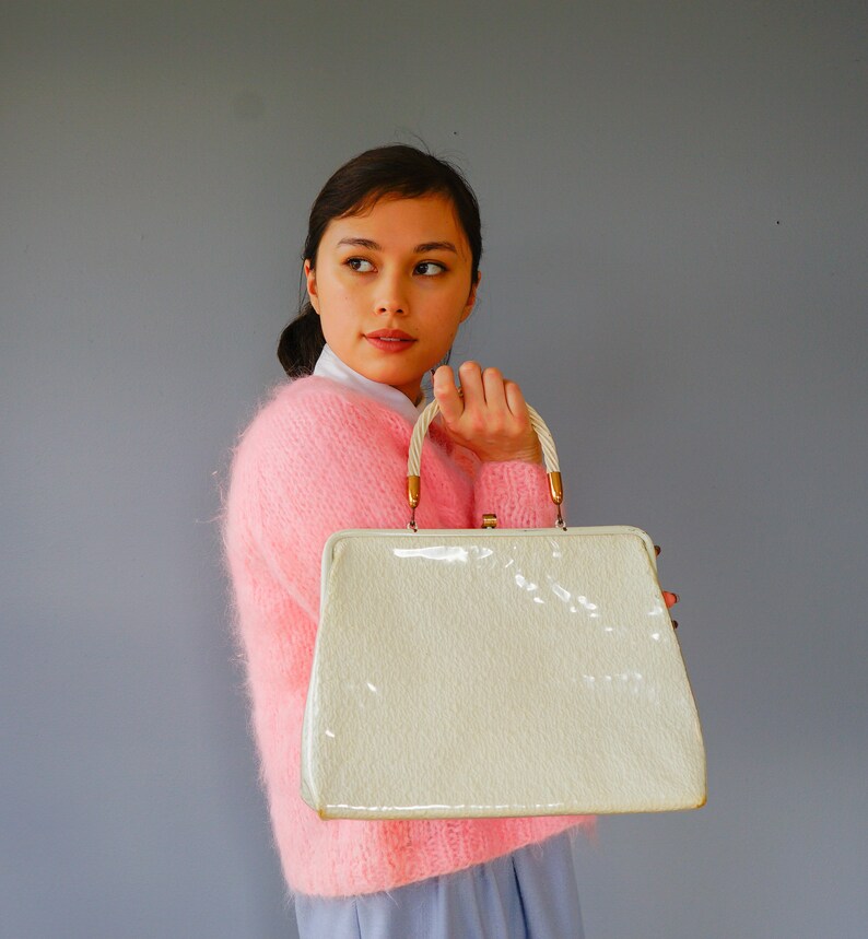 Vintage 1950s Straw Clear Plastic Purse and Wallet/ Vintage - Etsy