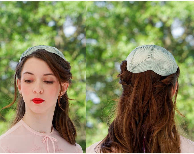 Vintage Calot Hat, Half Hat, 1940s-50s Hat, Vintage Hat, Tea Party Hat ...