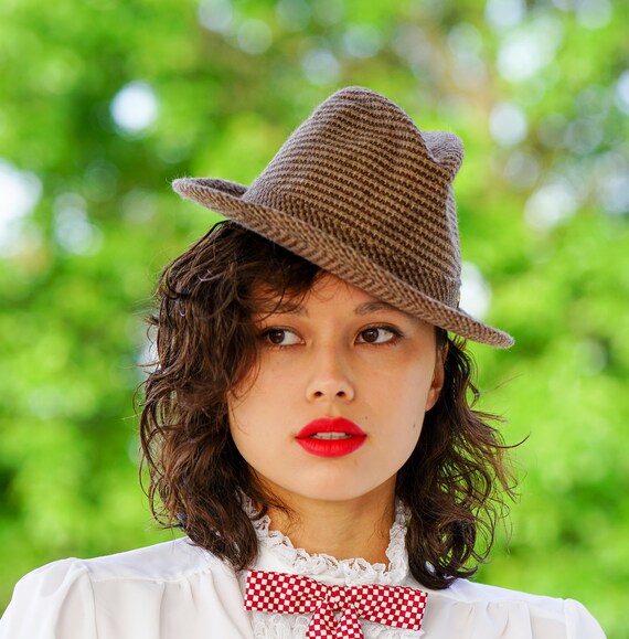 Vintage Park Royal Tweed Fedora Hat, Vintage Hat, 196… - Gem