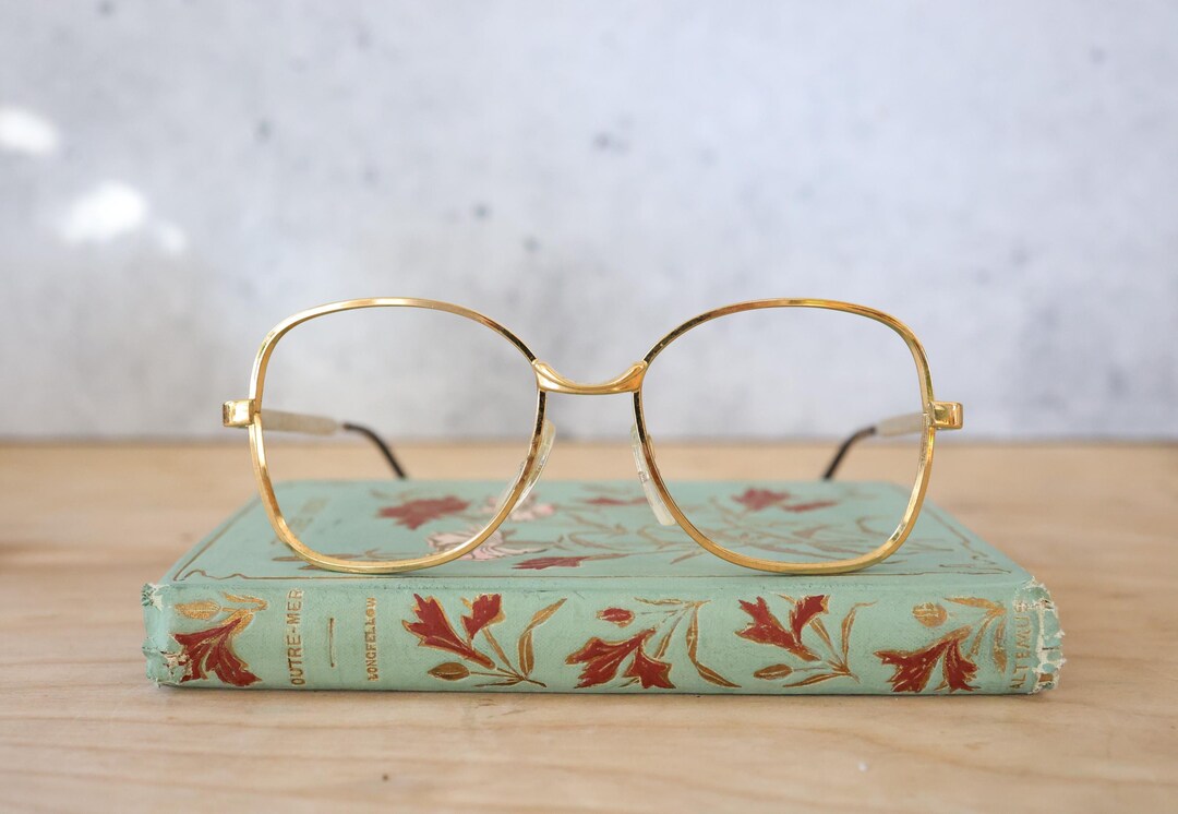 Vintage Eyeglasses 1970's Frames/eyeglass/hipster/retro Gold Tone by ...