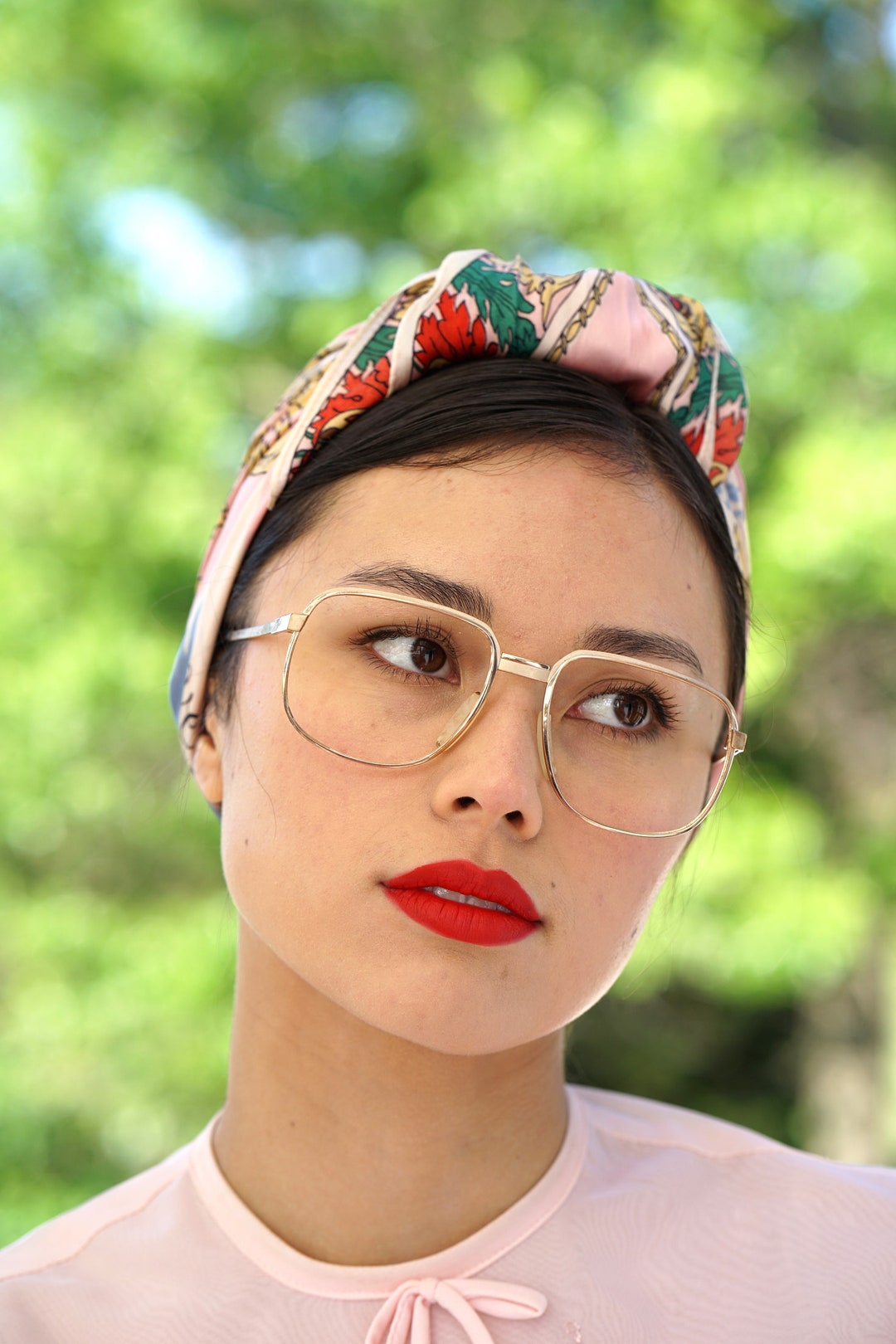 Vintage Eyeglasses 1970's Frames/eyeglass/hipster/retro Gold Tone Made ...