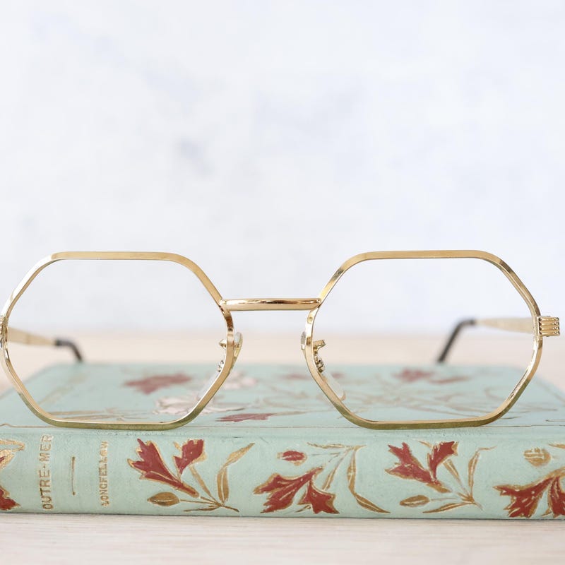Octagon Eyeglasses - Etsy