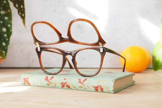 Vintage eyeglasses Flip down Cateye 1960's Made In it… - Gem