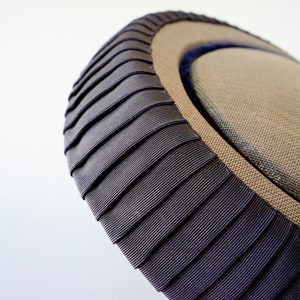 Vintage Mini Cartwheel Hat, Tilt Hat, Saucer Hat, 1940s-50s Hat ...