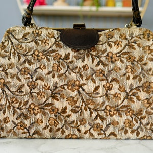 Vintage Reversible Tapestry Purse/ Three Way Handbag/ 1940s-50s Purse ...