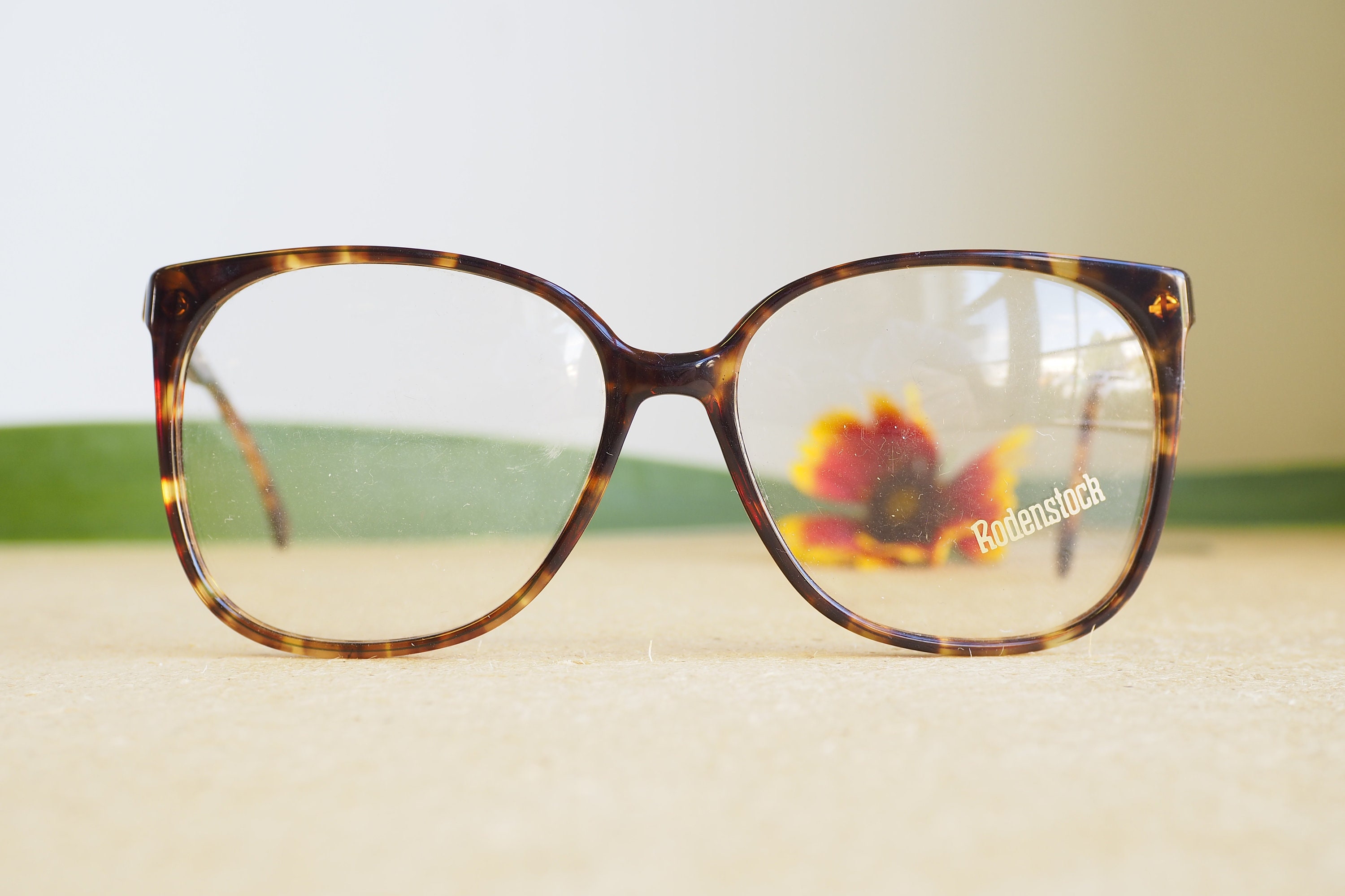 Vintage Rodenstock Eyeglasses, 1980s Brown Aviator Frames, Made in ...