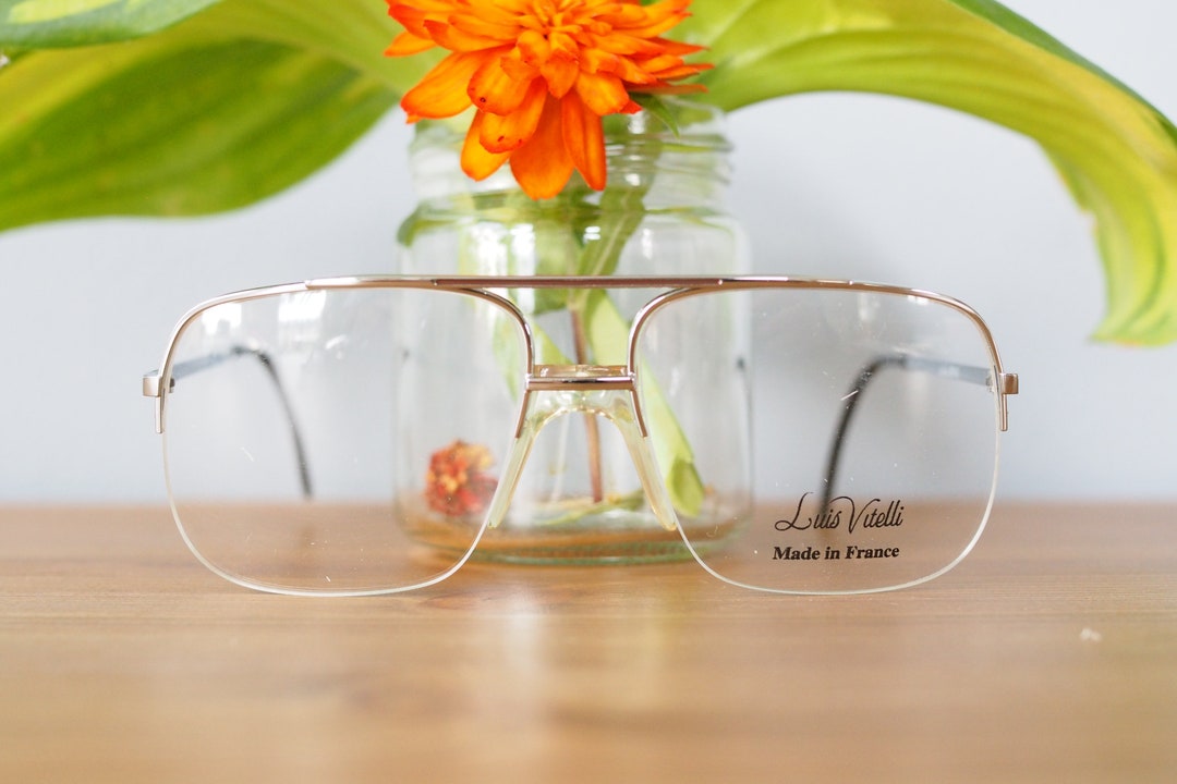 Vintage 90s Eyeglasses/aviator/new Old Stock/1990s/hipster/gold Tone ...