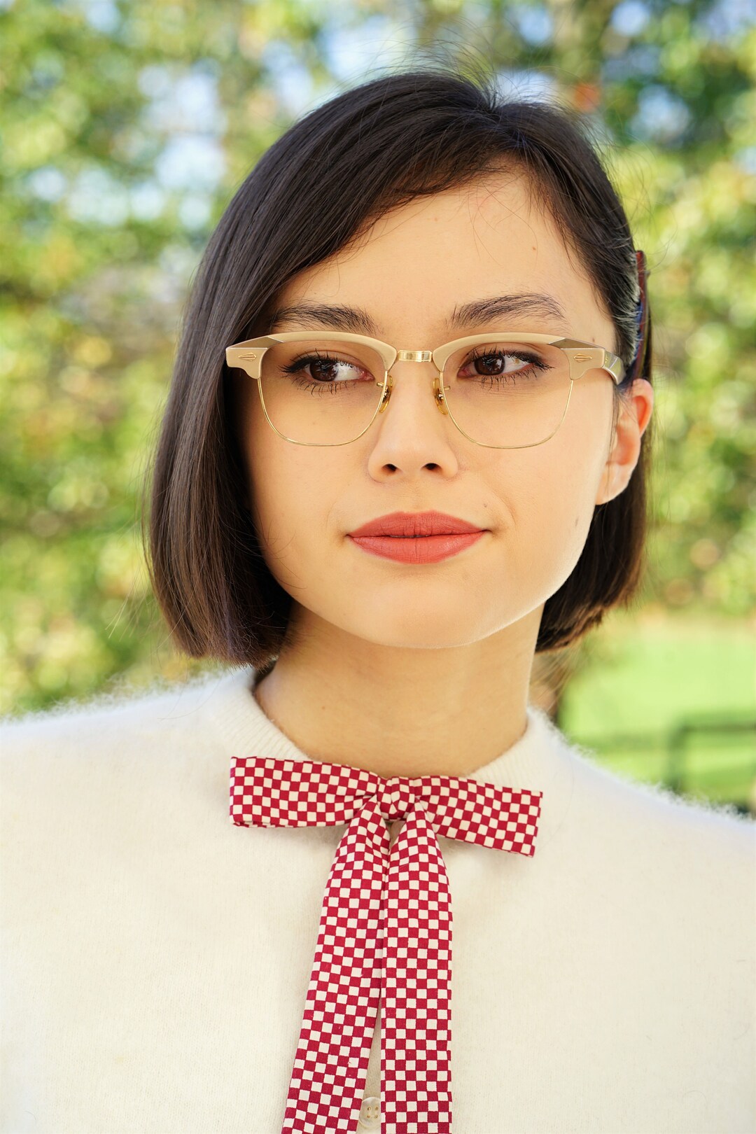 Vintage Eyeglasses 1950s Glasses/ Retro Eyeglasses/hipster/ Combo Frame ...