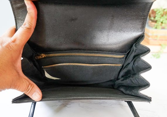Vintage Michels Drew Leather Envelope Bag/ 1960s-70s … - Gem