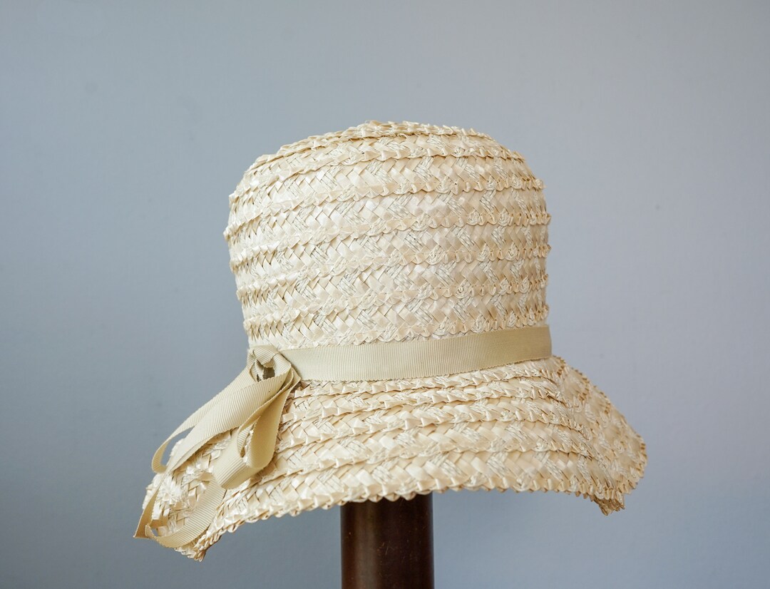 Vintage Straw Bucket Hat 1950s-60s Hat Vintage Hat Women - Etsy