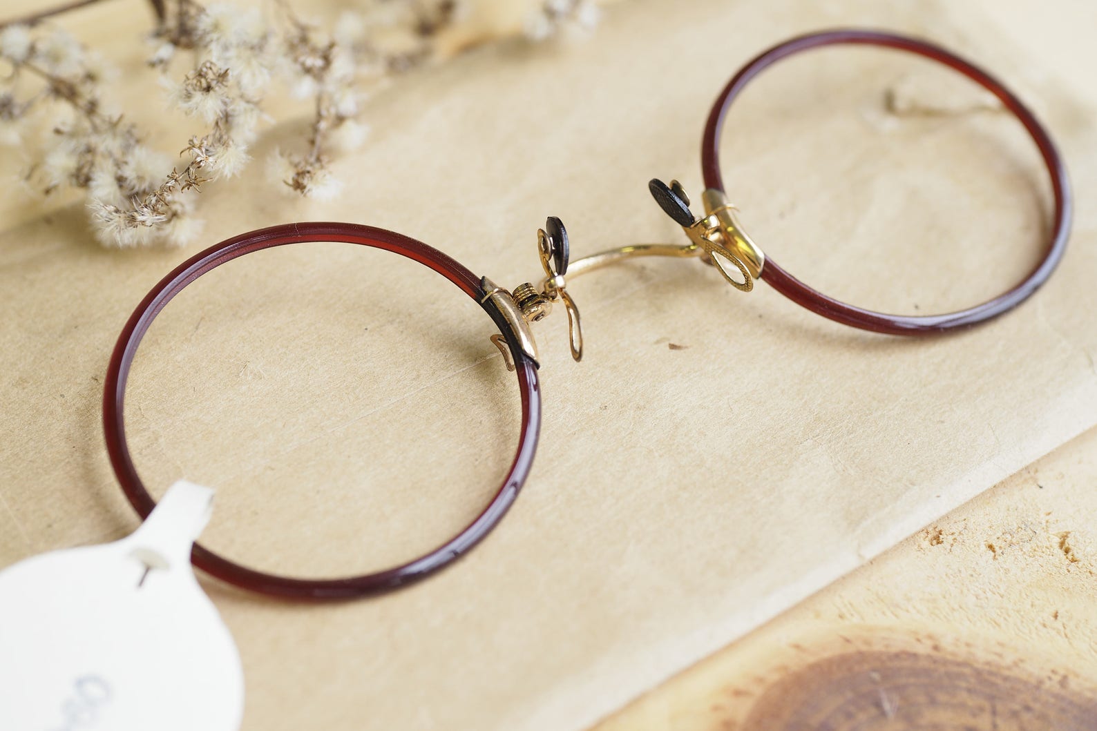 Vintage Antique Pince Nez New Old Stock 1900s Gold Filled by - Etsy