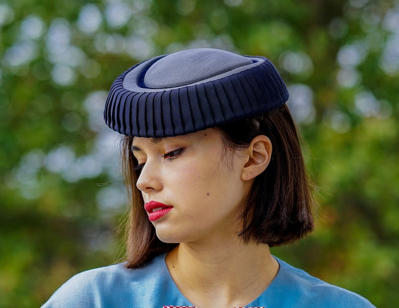 Vintage Mini Cartwheel Hat Tilt Hat Saucer Hat 1940s-50s | Etsy