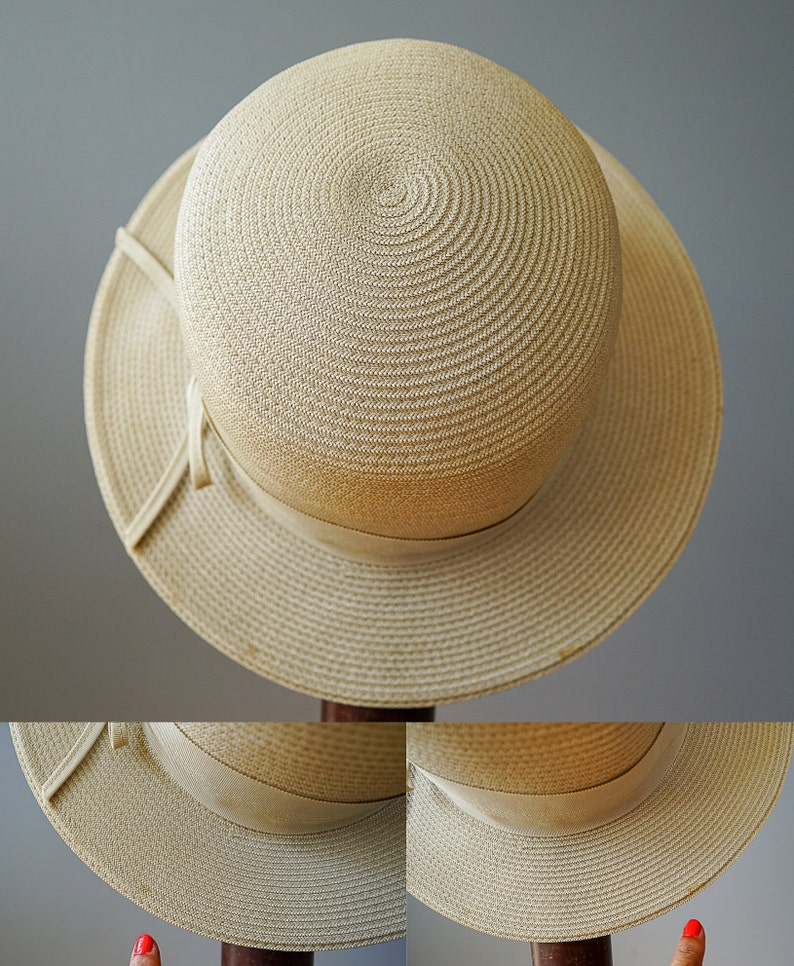 Vintage Straw Bucket Hat 1950s-60s Hat Vintage Hat Vintage - Etsy