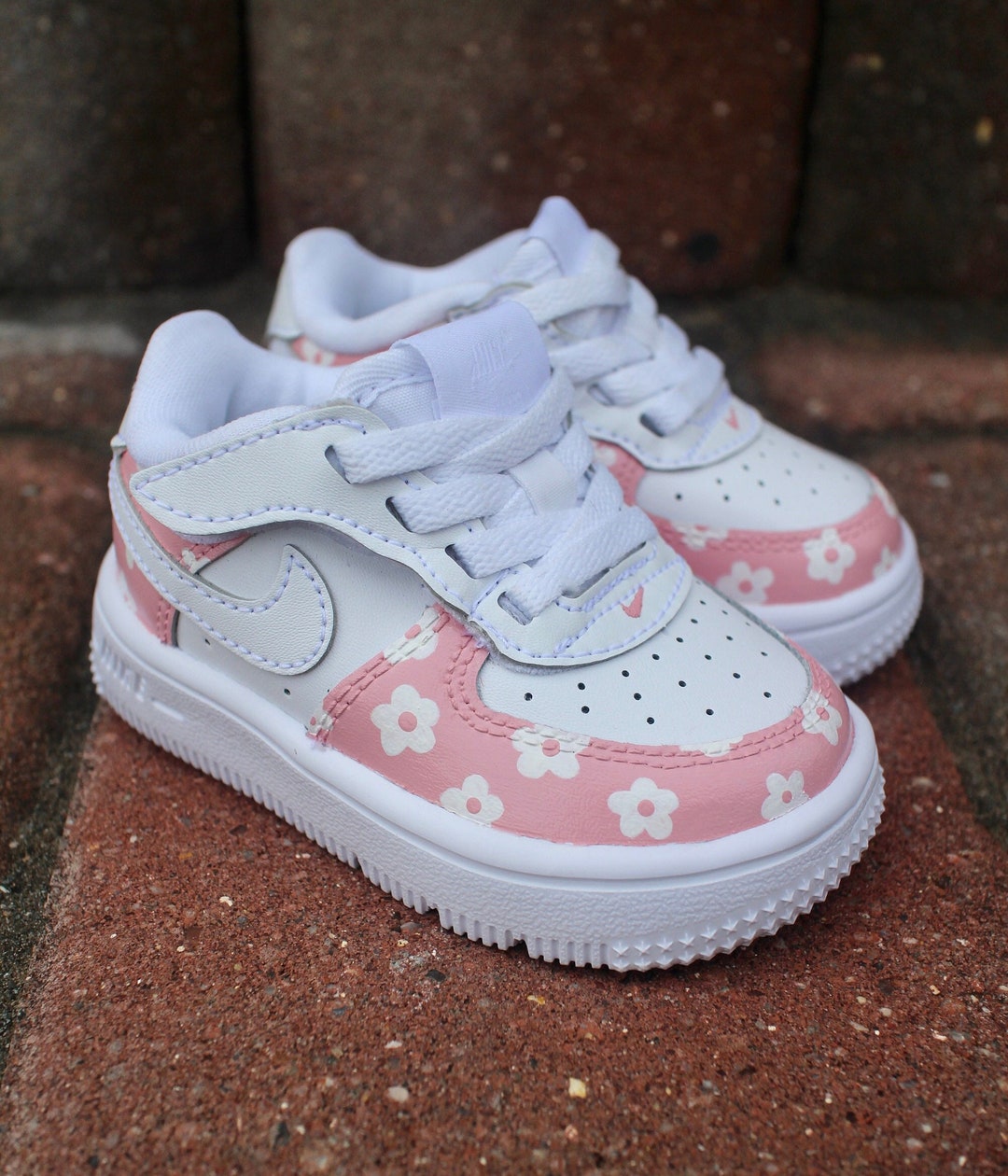 Custom Pink Floral Shoes, Hand Painted Sneakers for Babies/toddlers ...