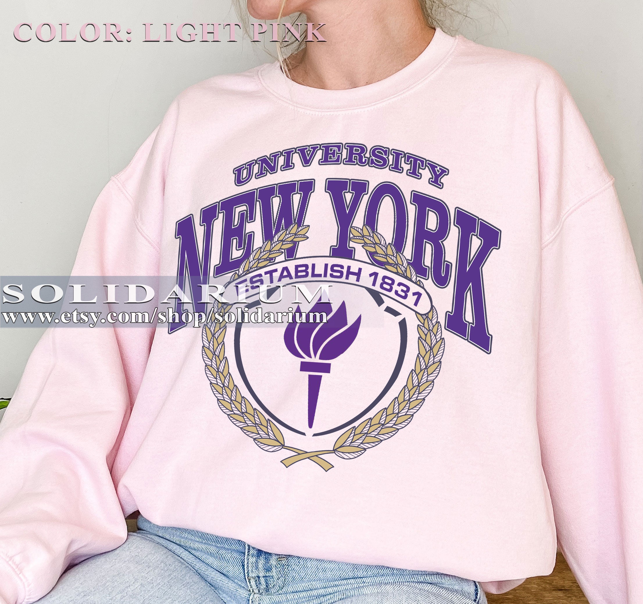 Limited New York University NYU Sweatshirt, Vintage Style New York ...