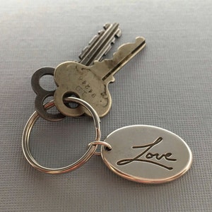 Handwritng Key Chain | Personalized for Him | Custom Key Chain | Groom ...